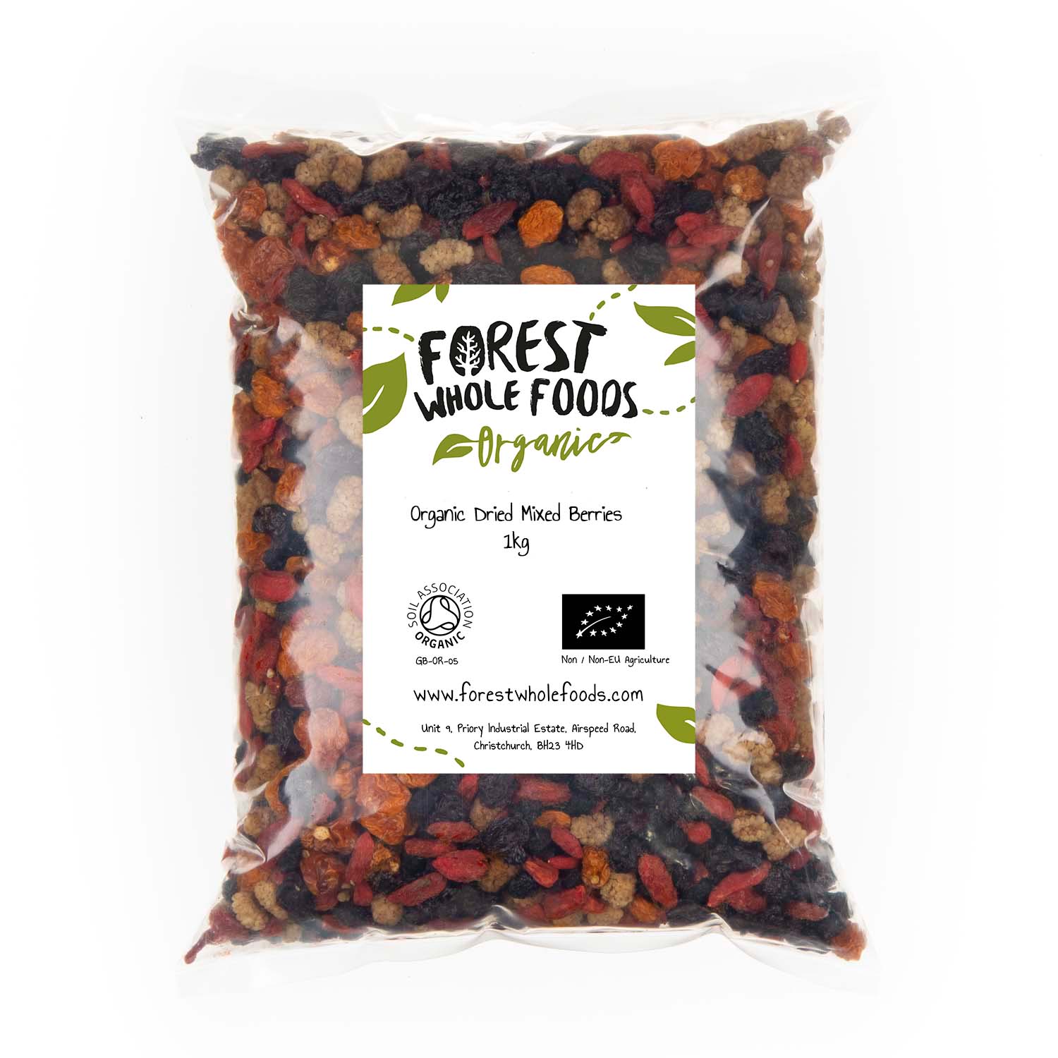 Organic Dried Mixed Berries | Forest Whole Foods